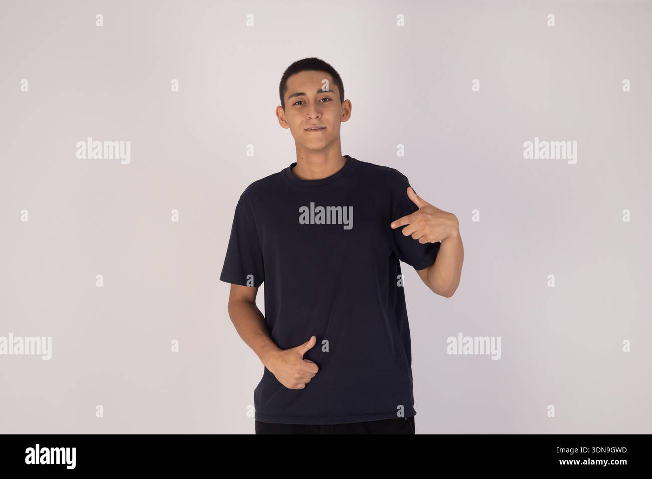 Guy pointing finger himself hi-res stock photography and images - Alamy