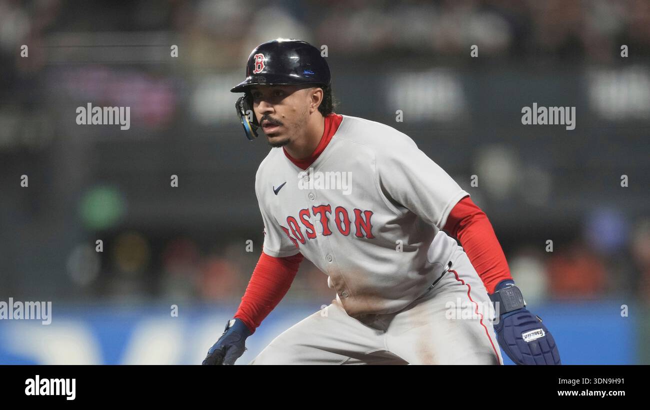 Boston Red Sox's David Hamilton during a baseball game against the San ...