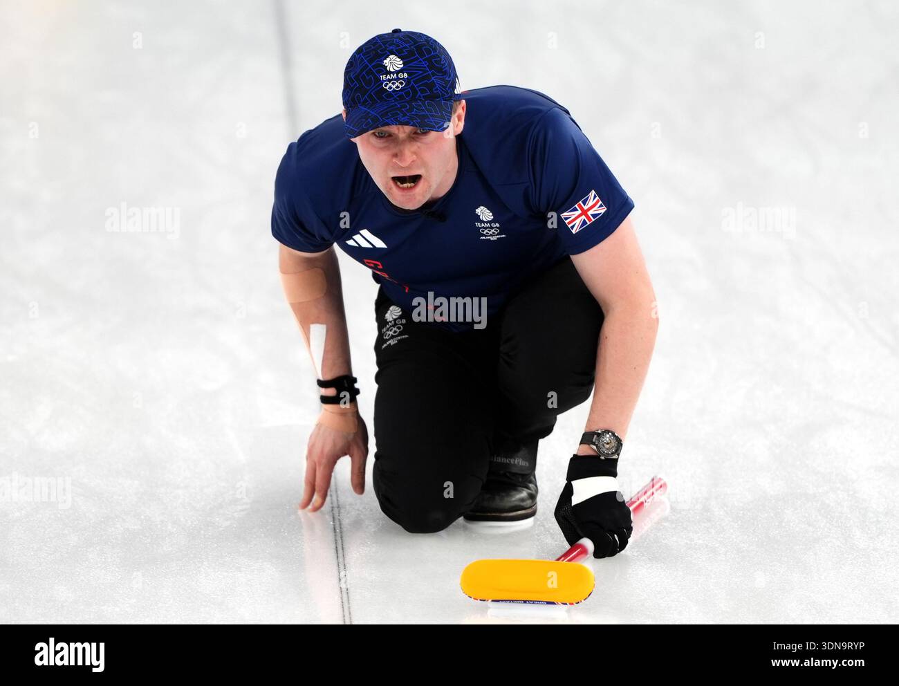 Great Britain's Bruce Mouat during the Curling Mixed Doubles Semi Final ...