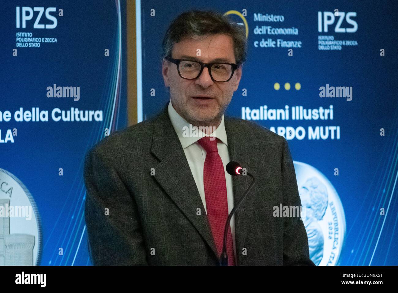 Rome, Italy. 09th february 2026. Giancarlo Giorgetti, Minister of the ...