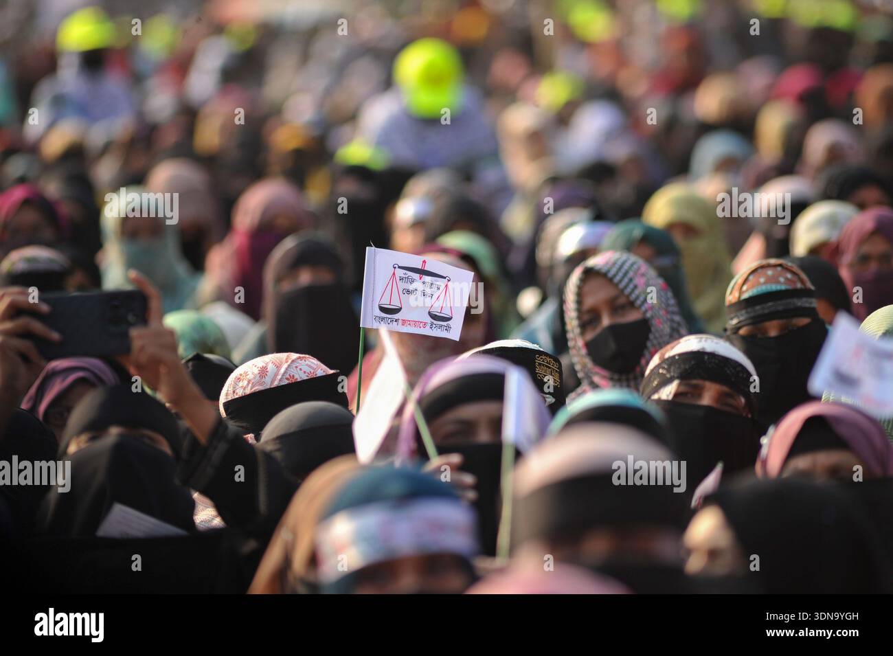 Supporters attend a national election campaign rally for the 11-party ...