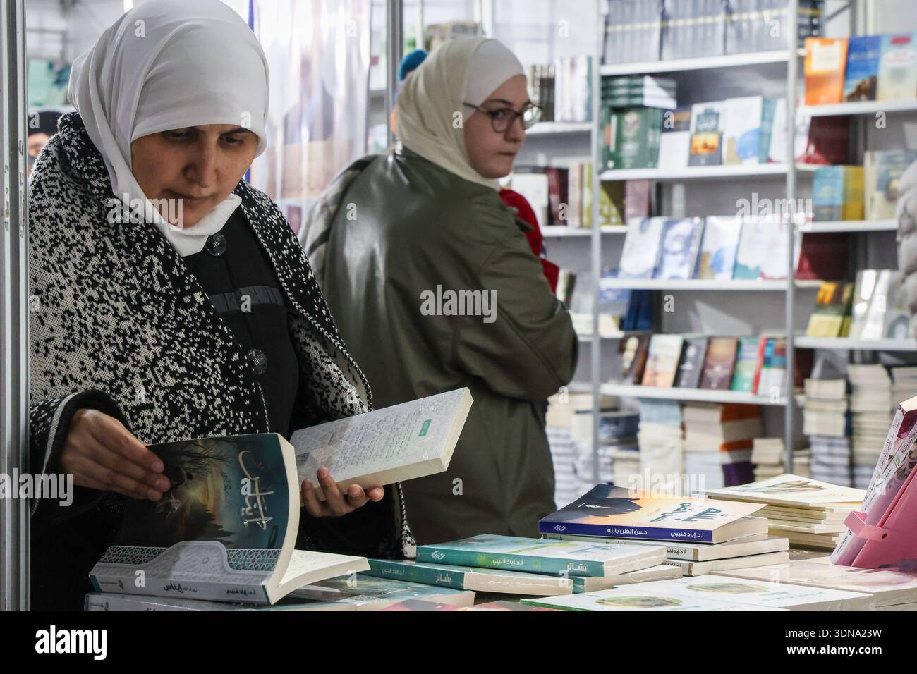In Damascus, Syria on February 9, 2026, thousands of visitors flock to ...