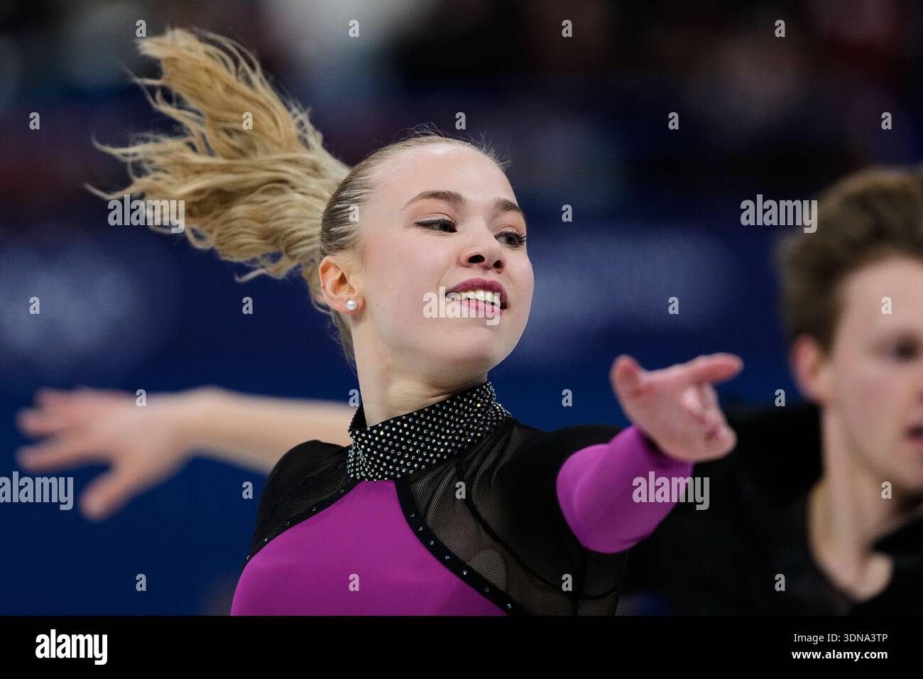 Milla Ruud Reitan and Nikolaj Majorov of Sweden compete during the ...