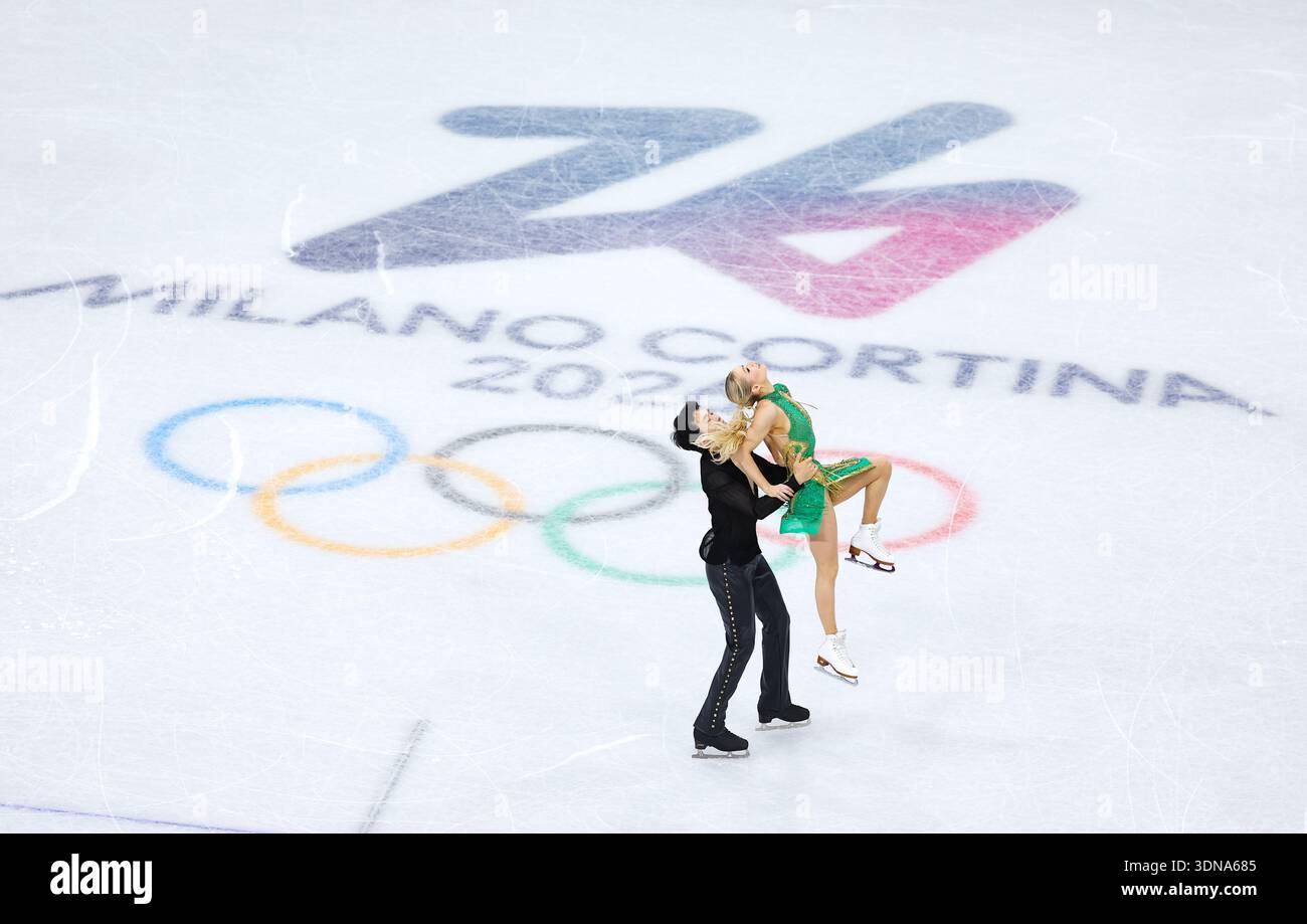 Australia's Holly Harris and Jason Chan during the Figure Skating Ice ...