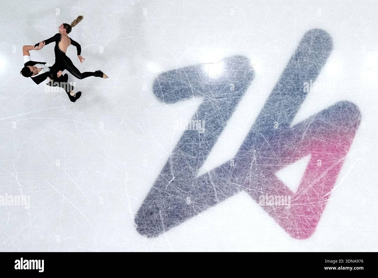 Marie-Jade Lauriault and Romain le Gac of Canada compete during the ...