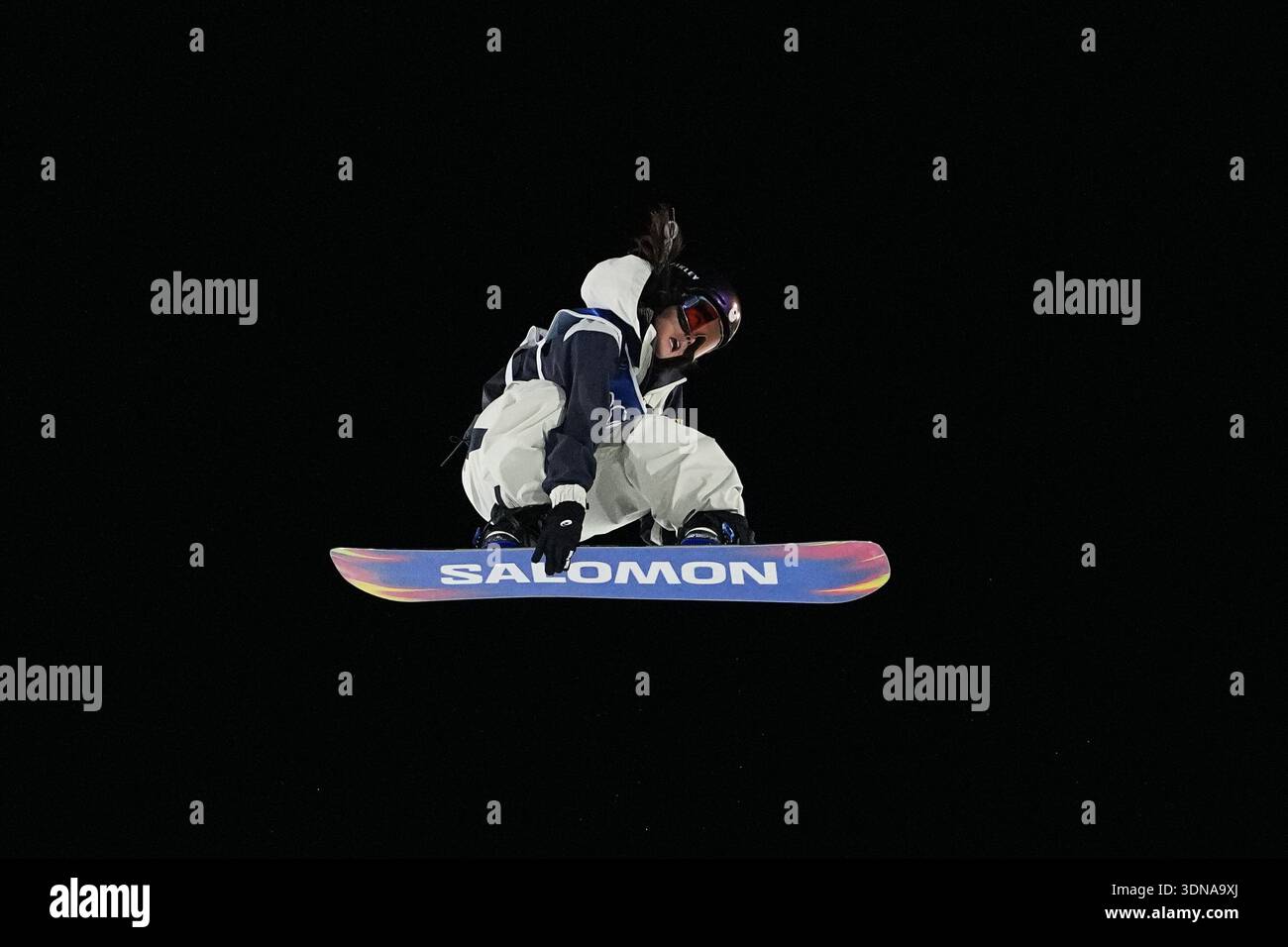 Japan's Kokomo Murase competes during the women's snowboarding big air ...