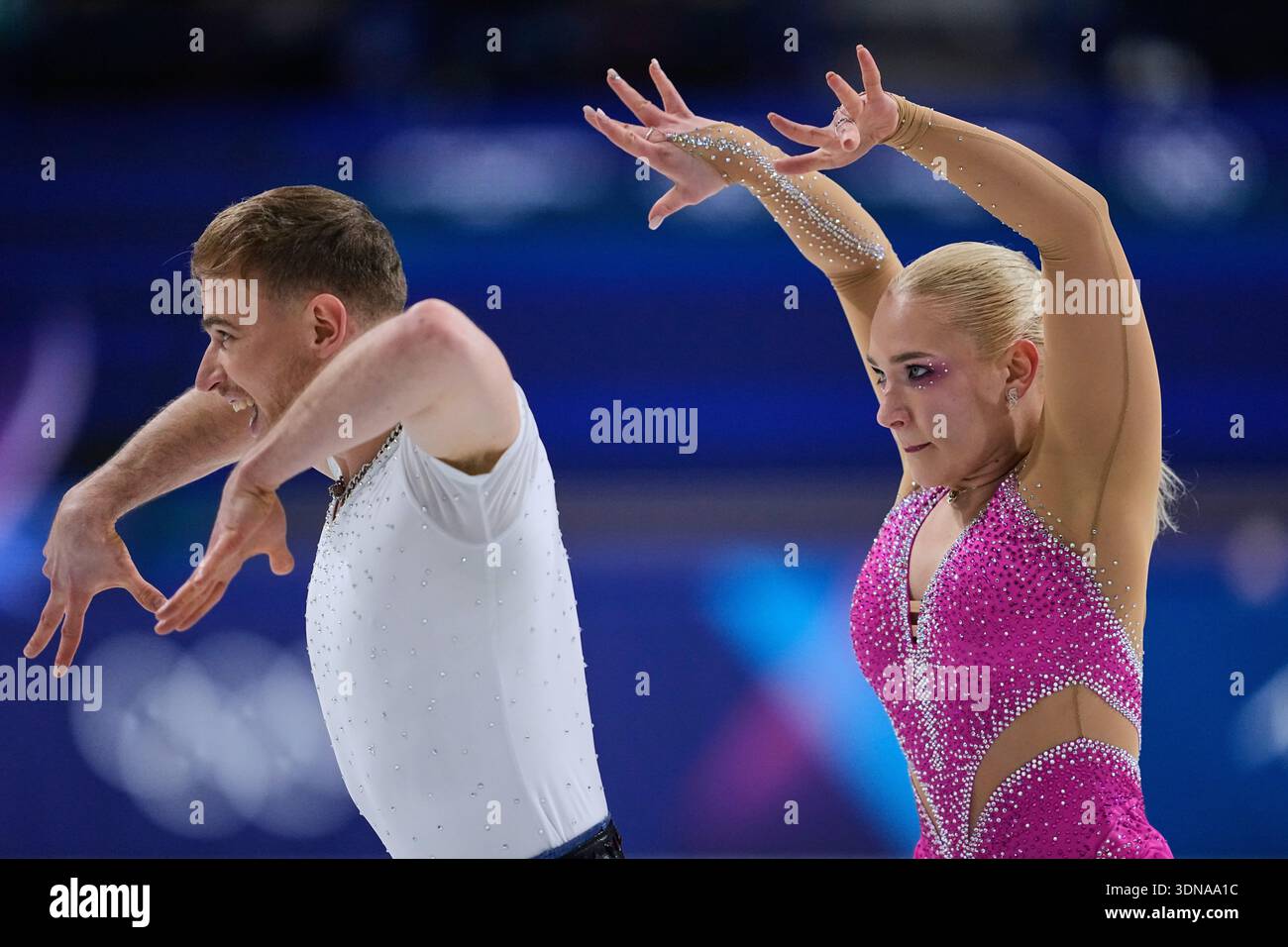 Natalie Taschlerova and Filip Taschler of Czechia compete during the ...