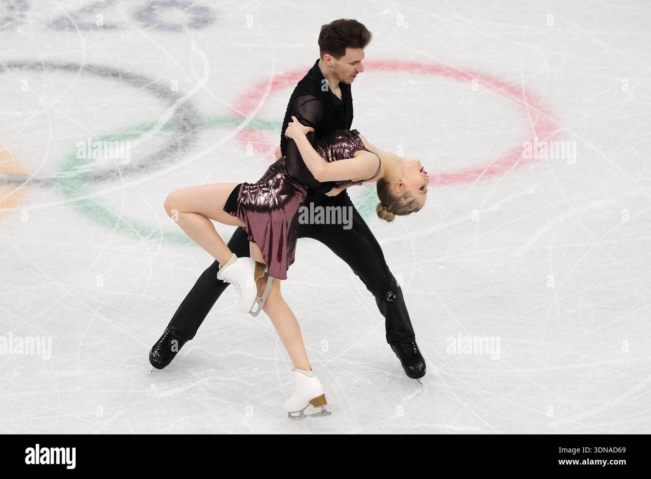 Juulia Turkkila and Matthias Versluis of Finland compete during the ...