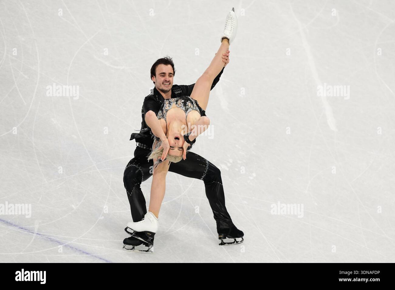 Olivia Smart and Tim Dieck of Spain compete during the rhythm dance in ...
