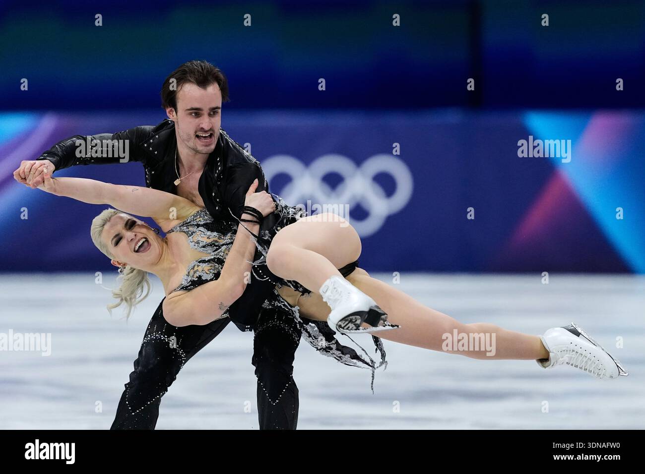 Olivia Smart and Tim Dieck of Spain compete during the rhythm dance in ...