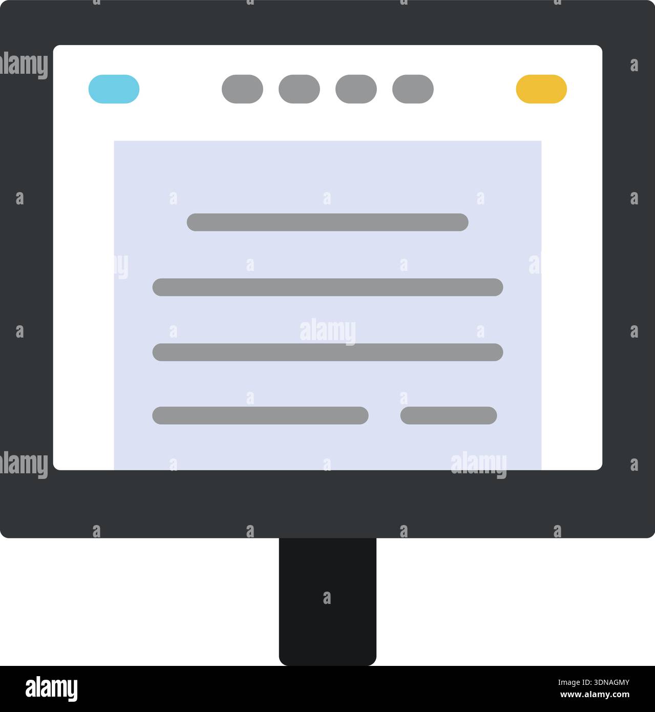 Digital paperwork icon Stock Vector Images - Alamy