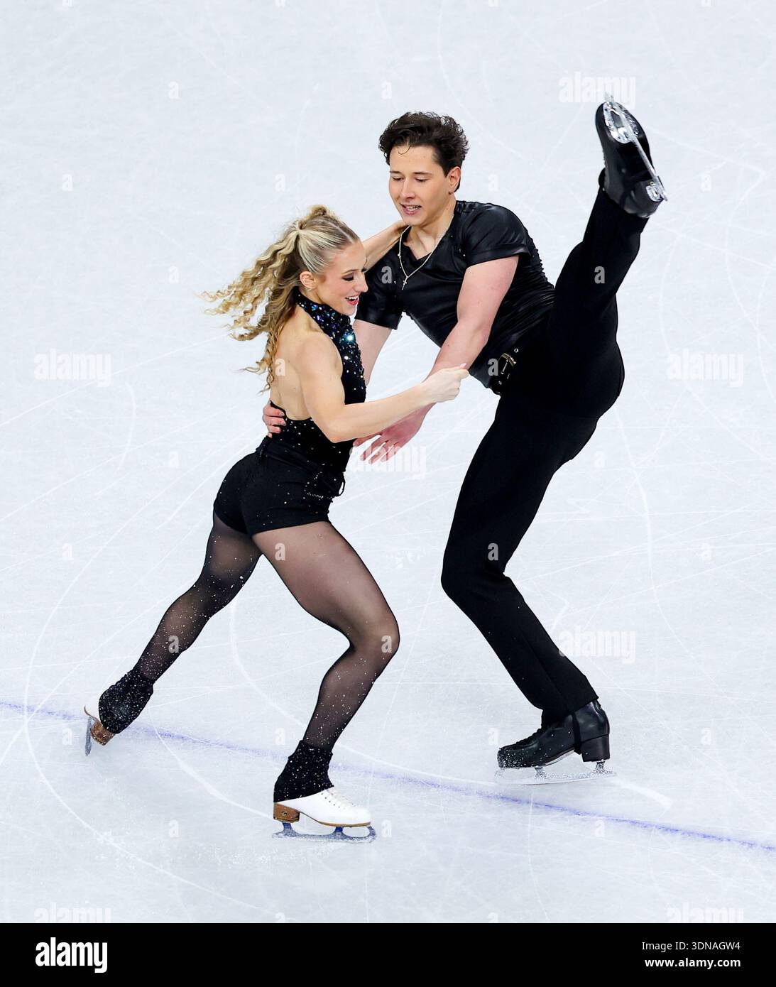 USA's Emilea Zingas and Vadym Kolesnik during the Figure Skating Ice ...