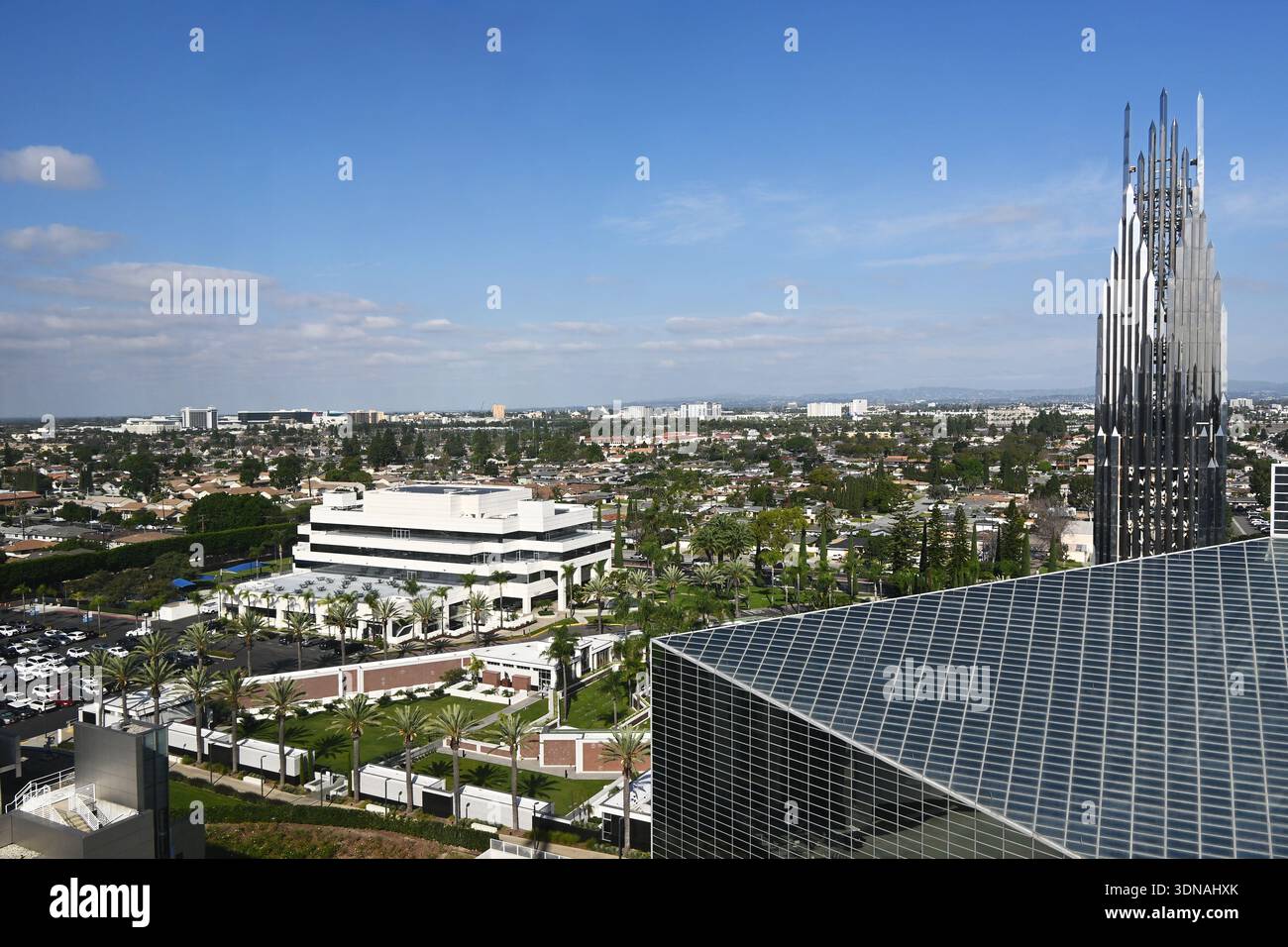 GARDEN GROVE, CALIFORNIA - 06 FEB 2026: The Crean Tower rising over ...