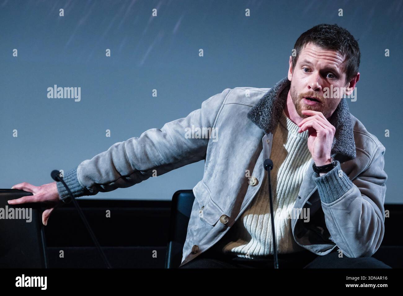 London, UK. 9 February 2026. Jack O’Connell on stage at Mark Kermode in ...