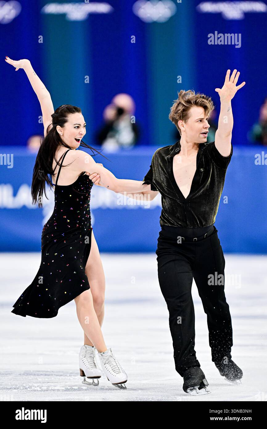 Allison REED & Saulius AMBRULEVICIUS (LTU), during Ice Dance Rhythm ...