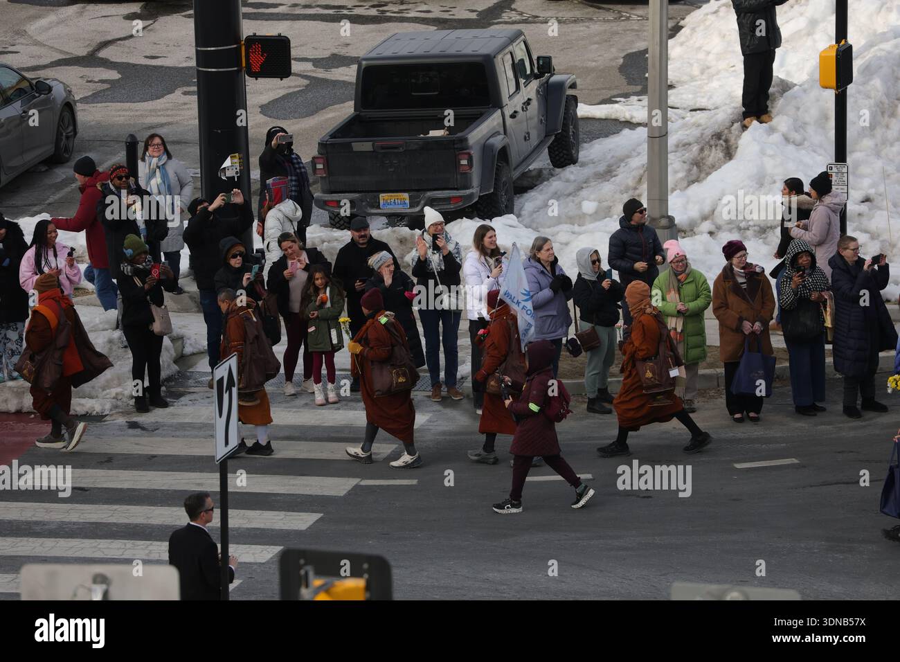 Arlington VA Feb 9: Walk for Peace continues in Pentagon City on ...
