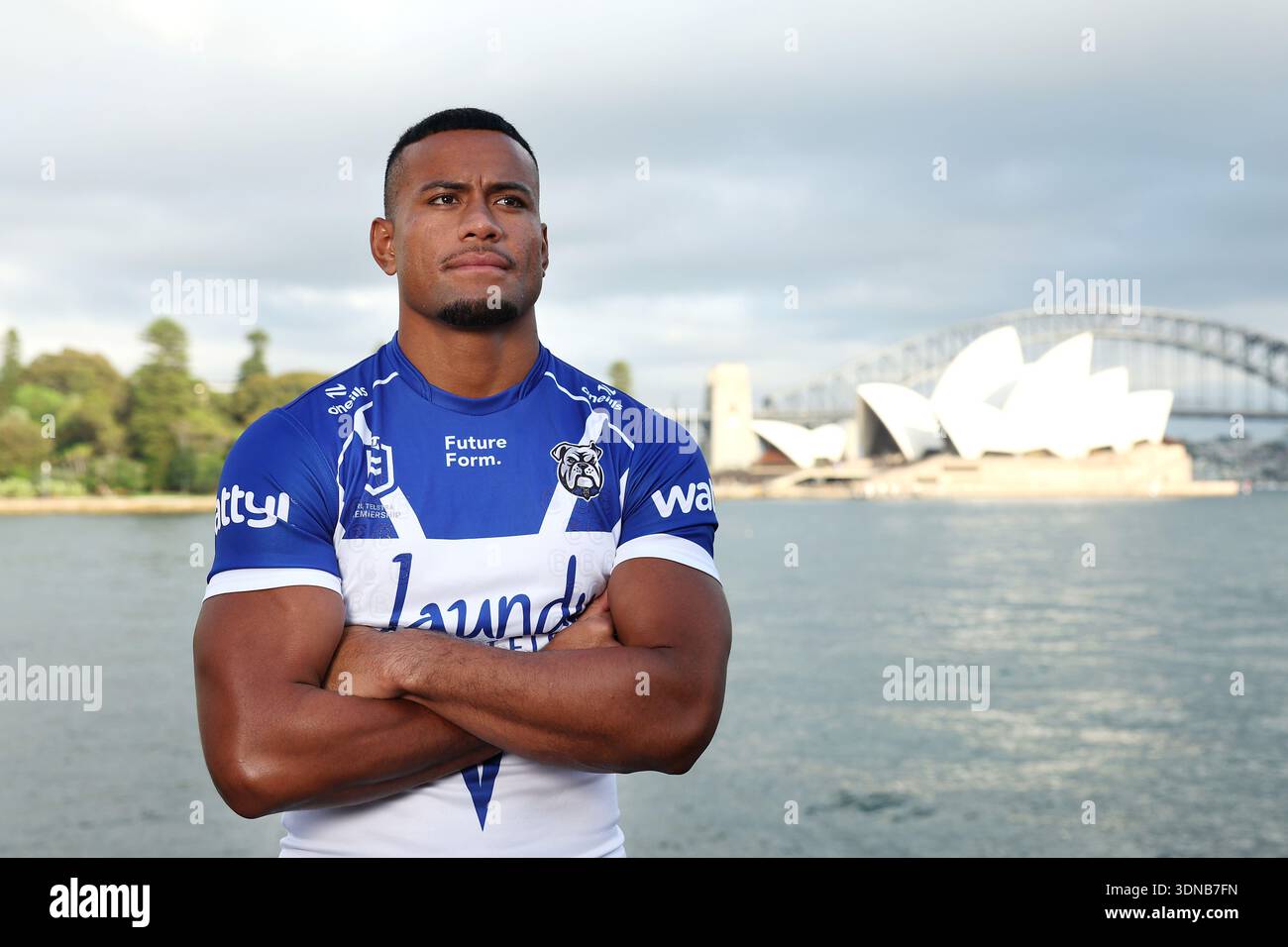 Stephen Crichton of the Canterbury -Bankstown Bulldogs poses during the ...