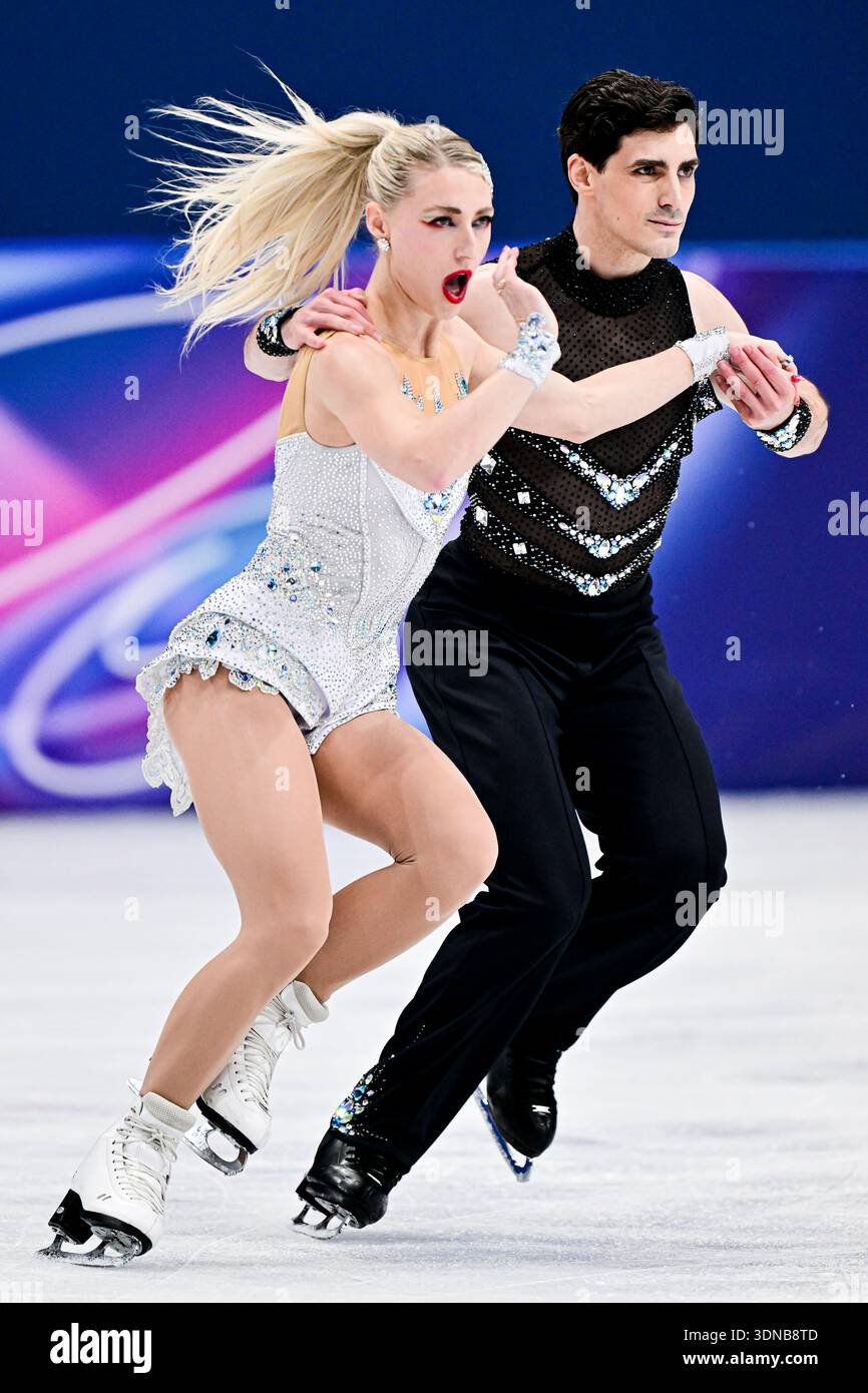 Piper GILLES & Paul POIRIER (CAN), during Ice Dance Rhythm Dance, at ...