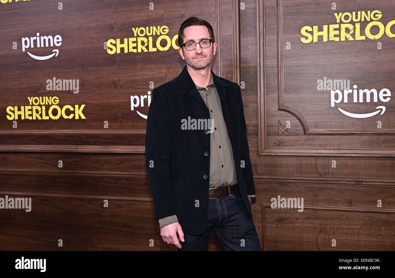 Simon Maxwell attends a special screening of "Young Sherlock" at the ...