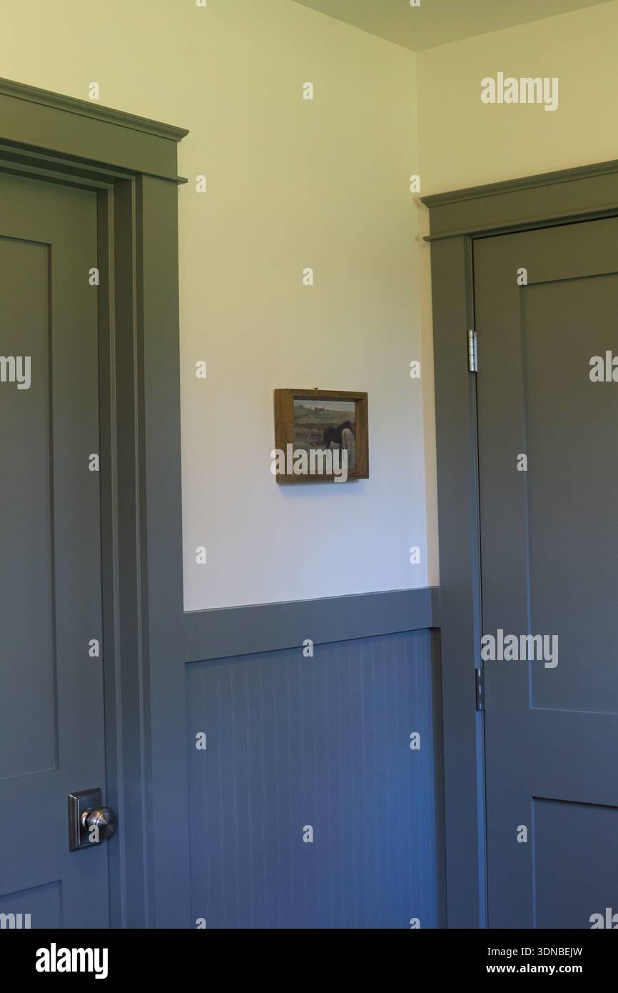 A quiet hallway in a farmhouse Stock Photo - Alamy