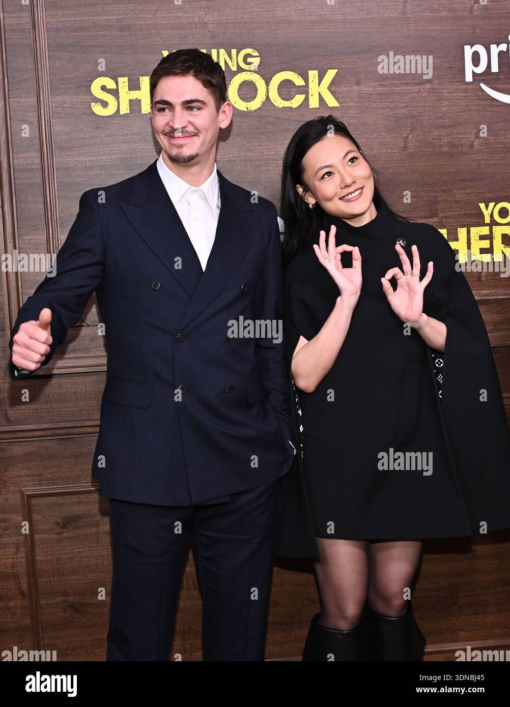 Hero Fiennes Tiffin, left, Zine Tseng and Dónal Finn attend a special ...