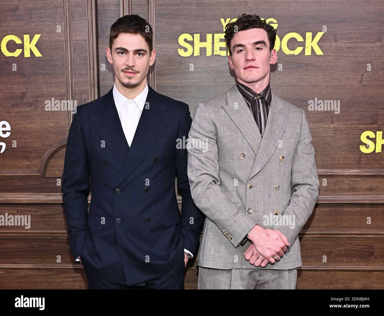 Hero Fiennes Tiffin, left, and Dónal Finn attend a special screening of ...
