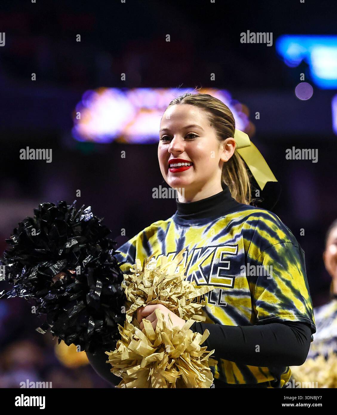 February 7, 2026: Wake cheerleader. NCAA basketball game between ...