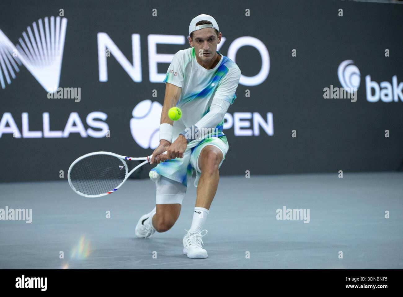 February 9, 2026, Frisco, Texas, USA: TERENCE ATMANE (FRA) uses a ...