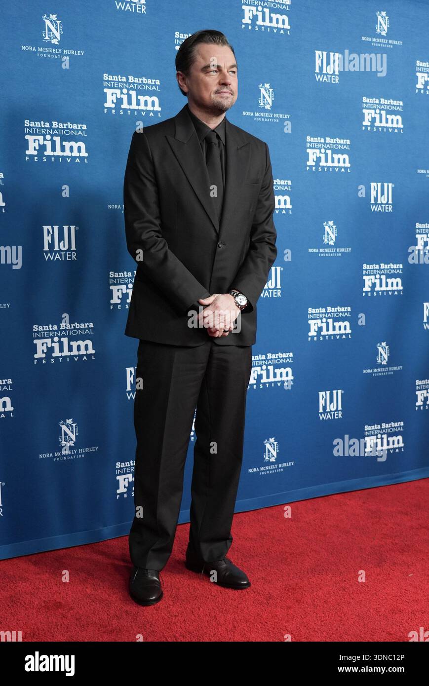 Leonardo DiCaprio arrives at the Hammond Cinema Vanguard Award ceremony ...
