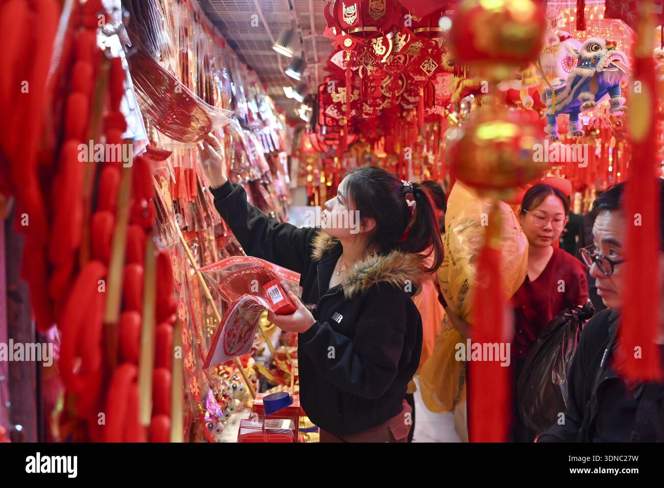 **CHINESE MAINLAND, HONG KONG, MACAU AND TAIWAN OUT**Residents shop for ...
