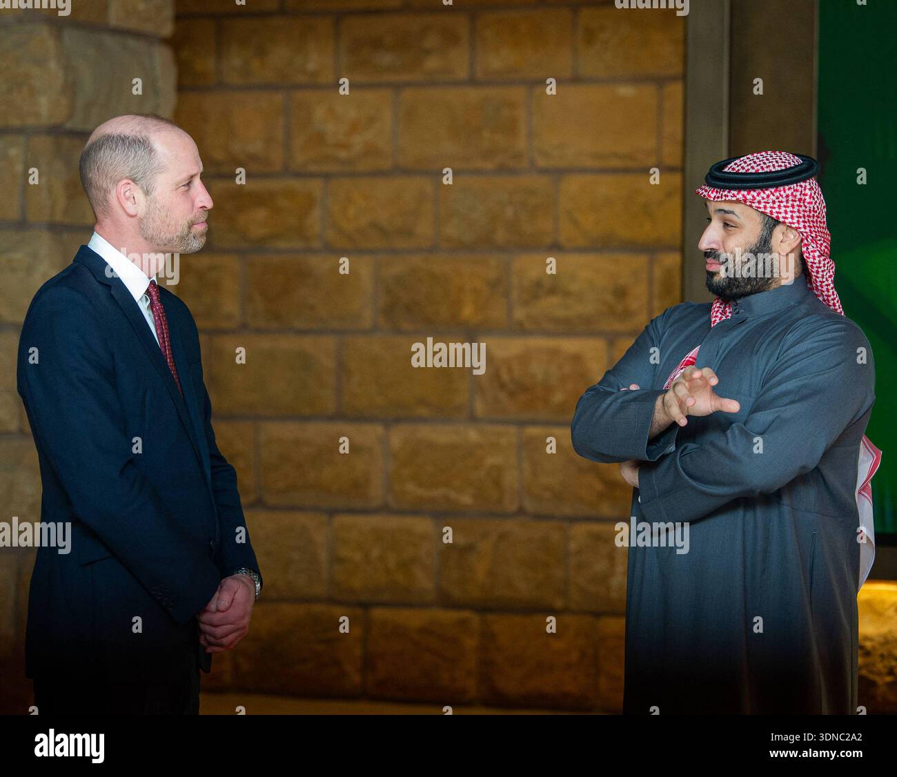 Saudi Crown Prince Mohammed bin Salman (also known as MBS) and England ...