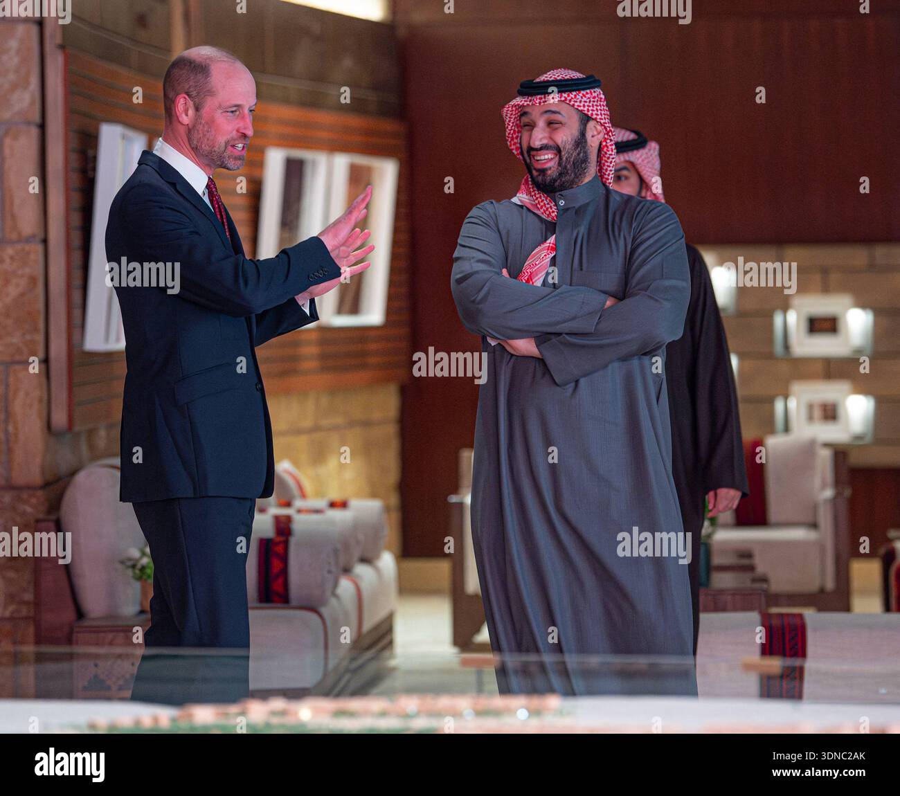 Saudi Crown Prince Mohammed bin Salman (also known as MBS) and England ...