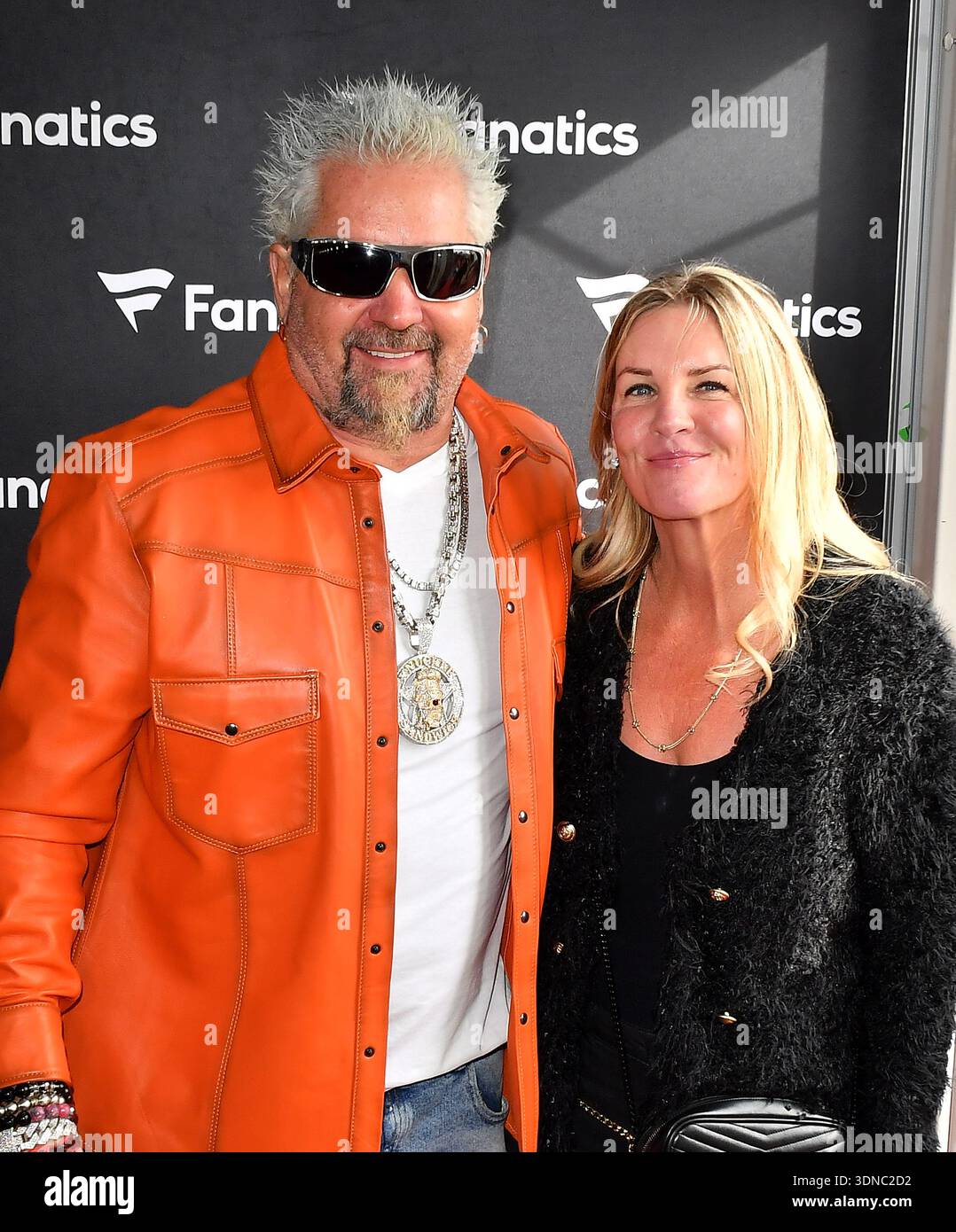 Guy Fieri, Lori Fieri attend the 2026 Fanatics Super Bowl Party on ...
