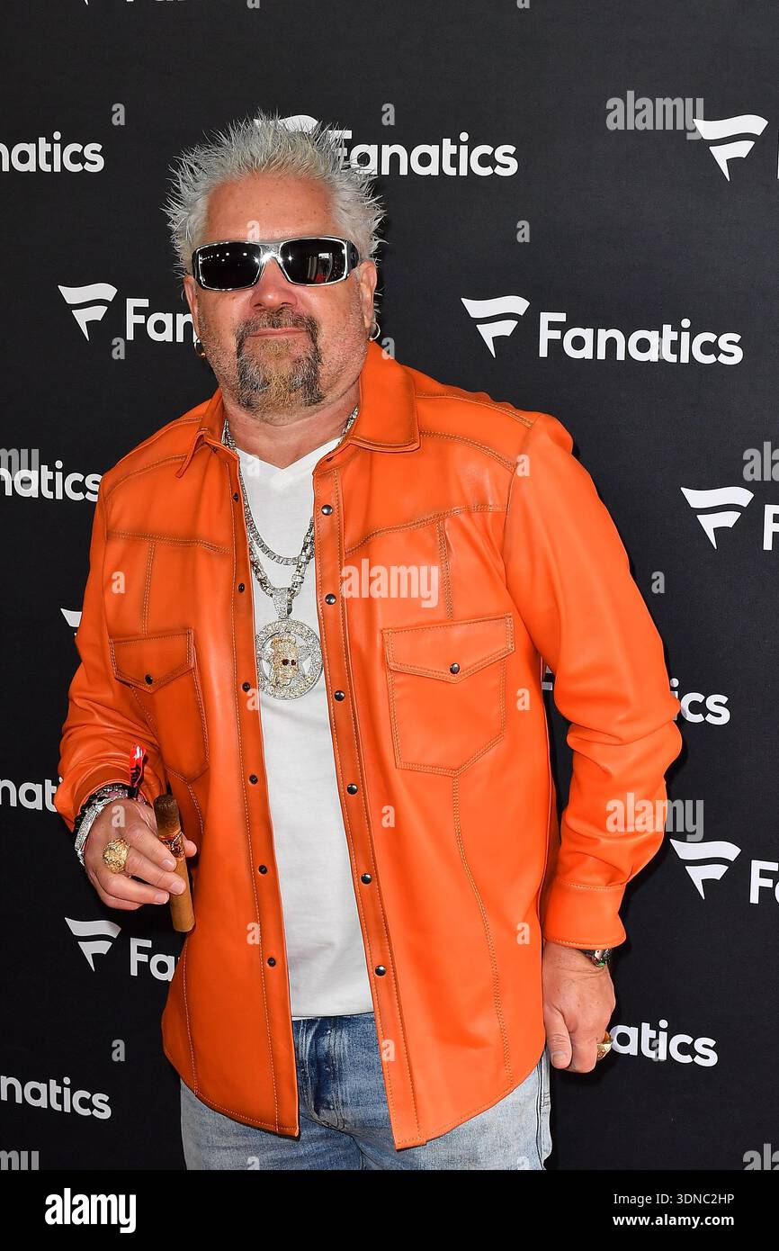 Guy Fieri attends the 2026 Fanatics Super Bowl Party on February 07 ...