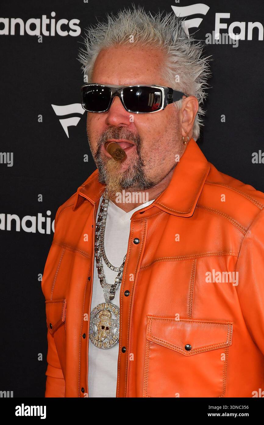 Guy Fieri attends the 2026 Fanatics Super Bowl Party on February 07 ...