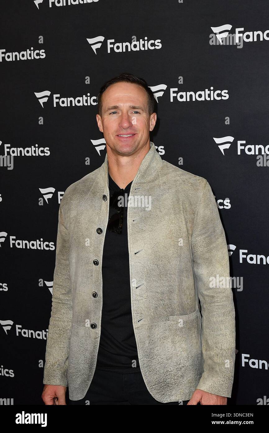 Drew Brees attends the 2026 Fanatics Super Bowl Party on February 07 ...