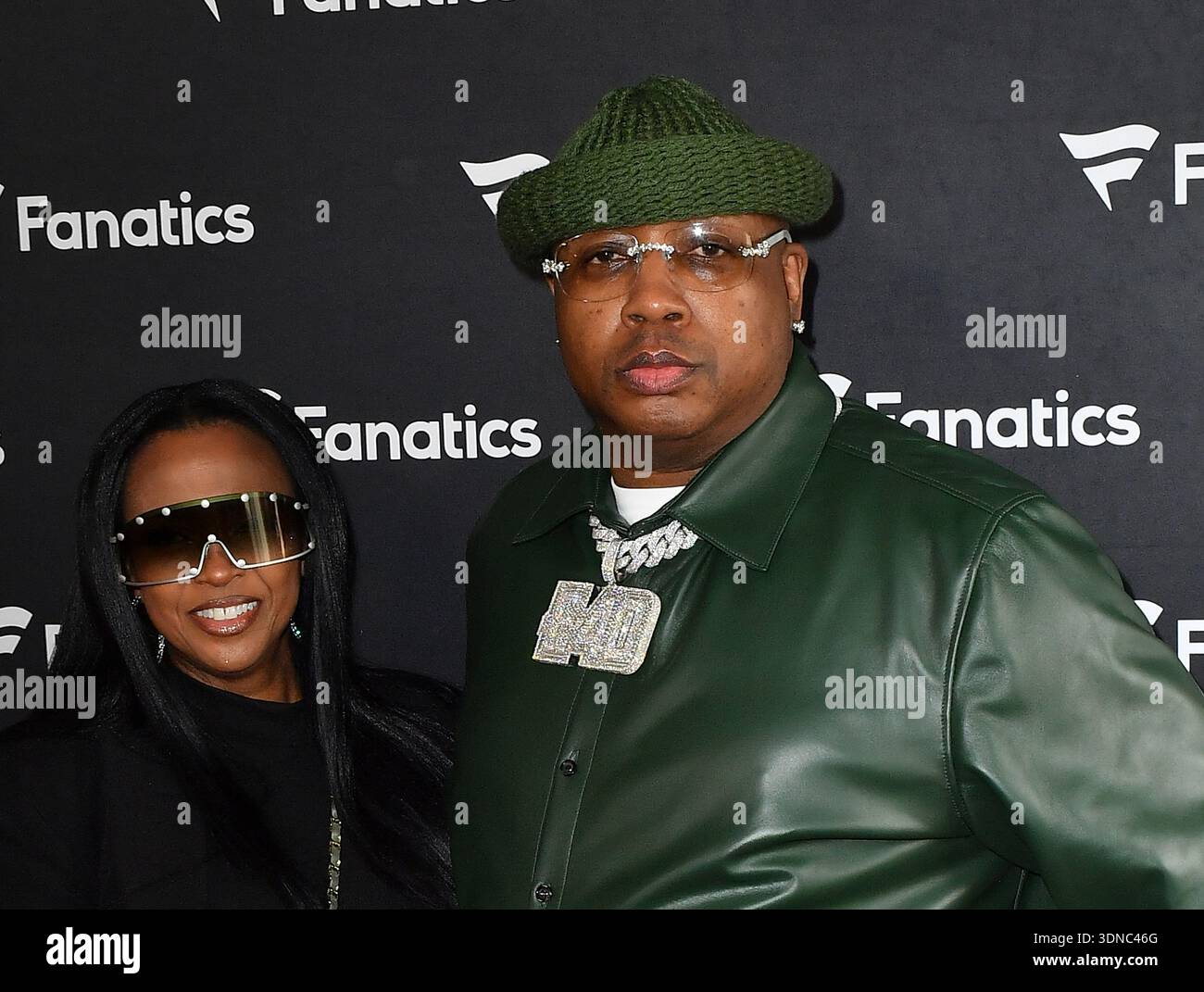 E-40, Tracy Stevens attend the 2026 Fanatics Super Bowl Party on ...