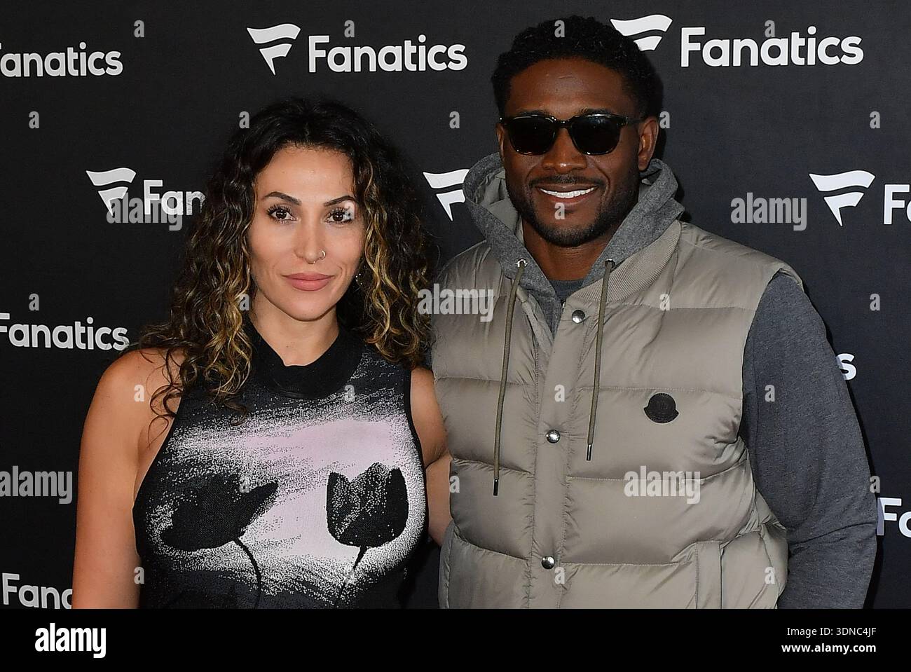 Lilit Avagyan, Reggie Bush attend the 2026 Fanatics Super Bowl Party on ...