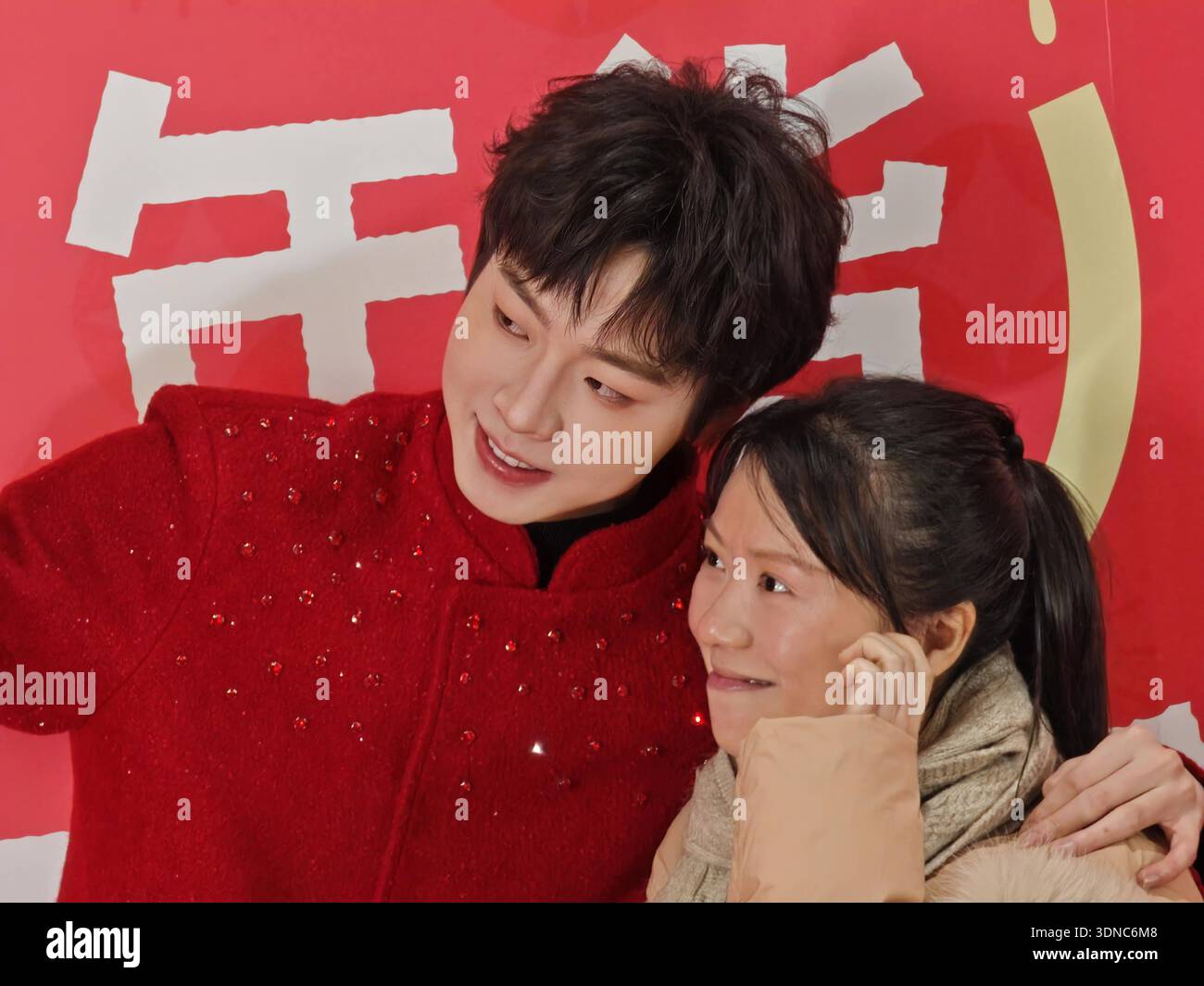 Chinese host and actor Ren Yinsong interacts with fans in Wuhan City ...