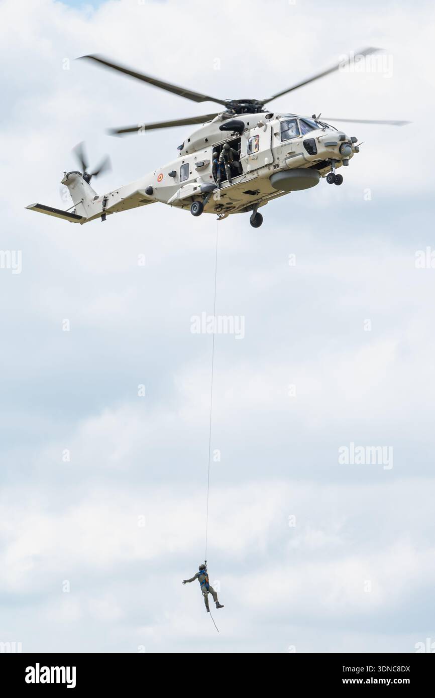 The NH90 NATO Frigate Helicopter of the Belgian Air Force Stock Photo ...