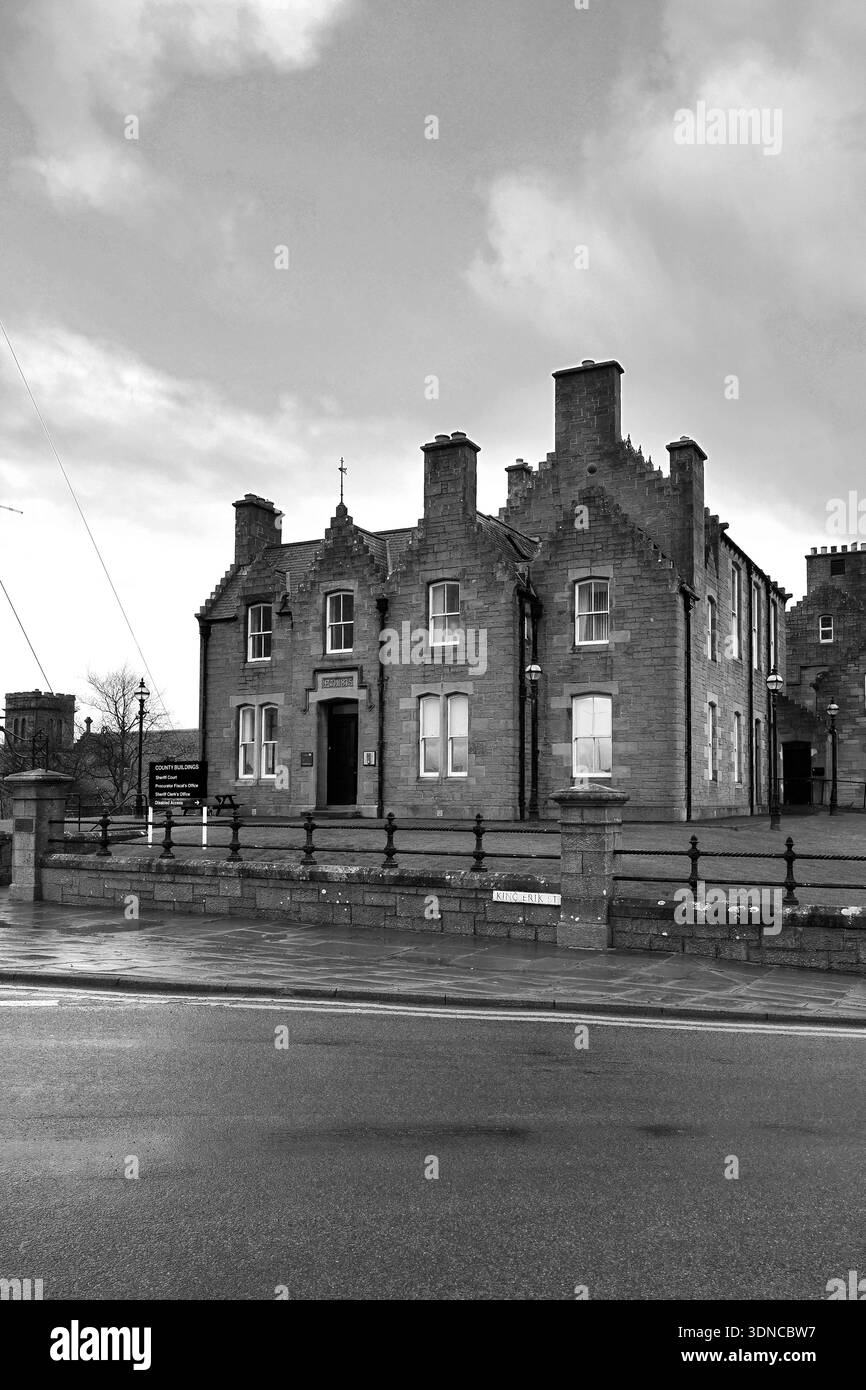 The Lerwick Sheriff Court building, Lerwick Town, Shetland Isles ...