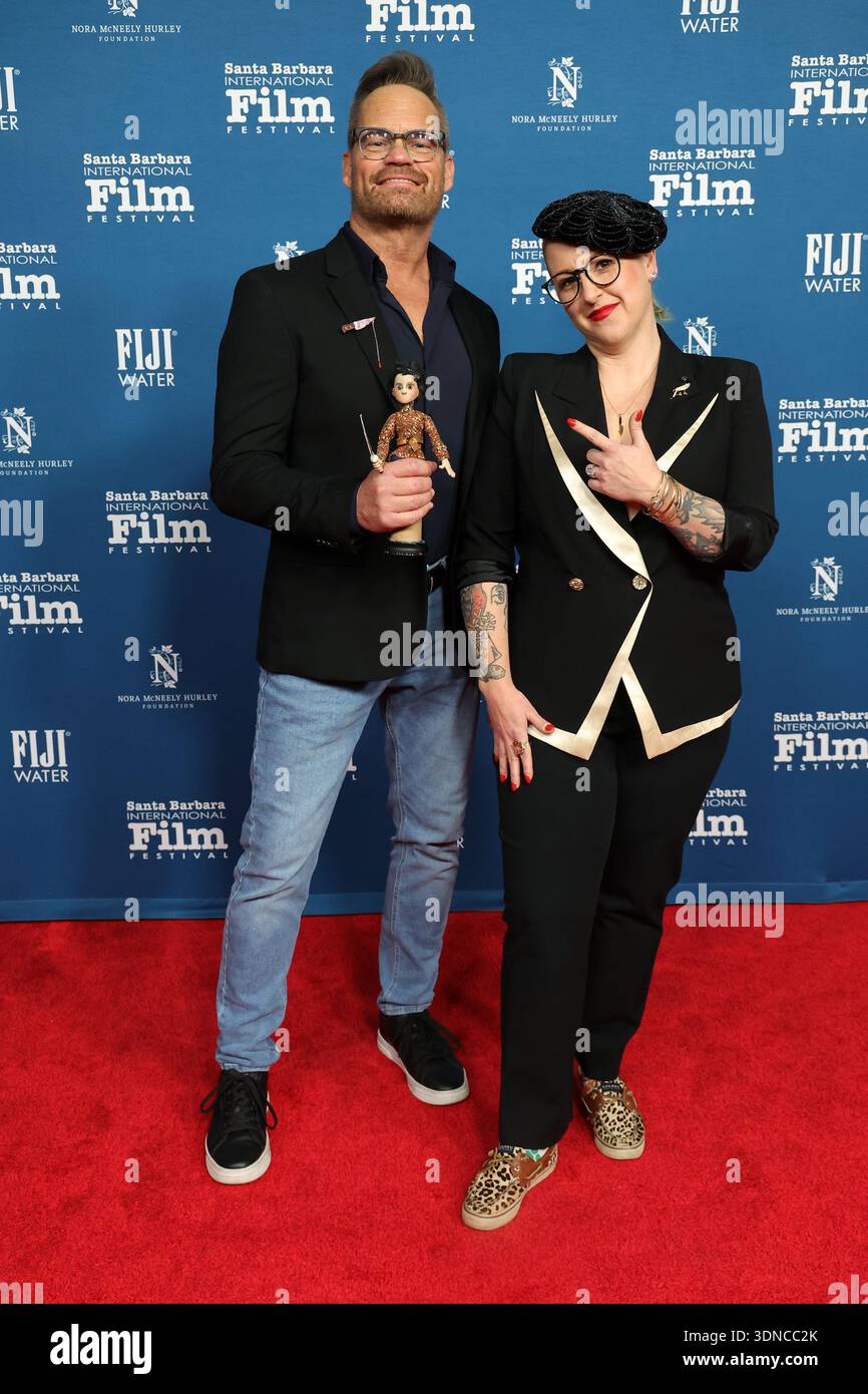 Santa Barbara, California, USA. 09th Feb, 2026. Dan Lund, Taryn ...