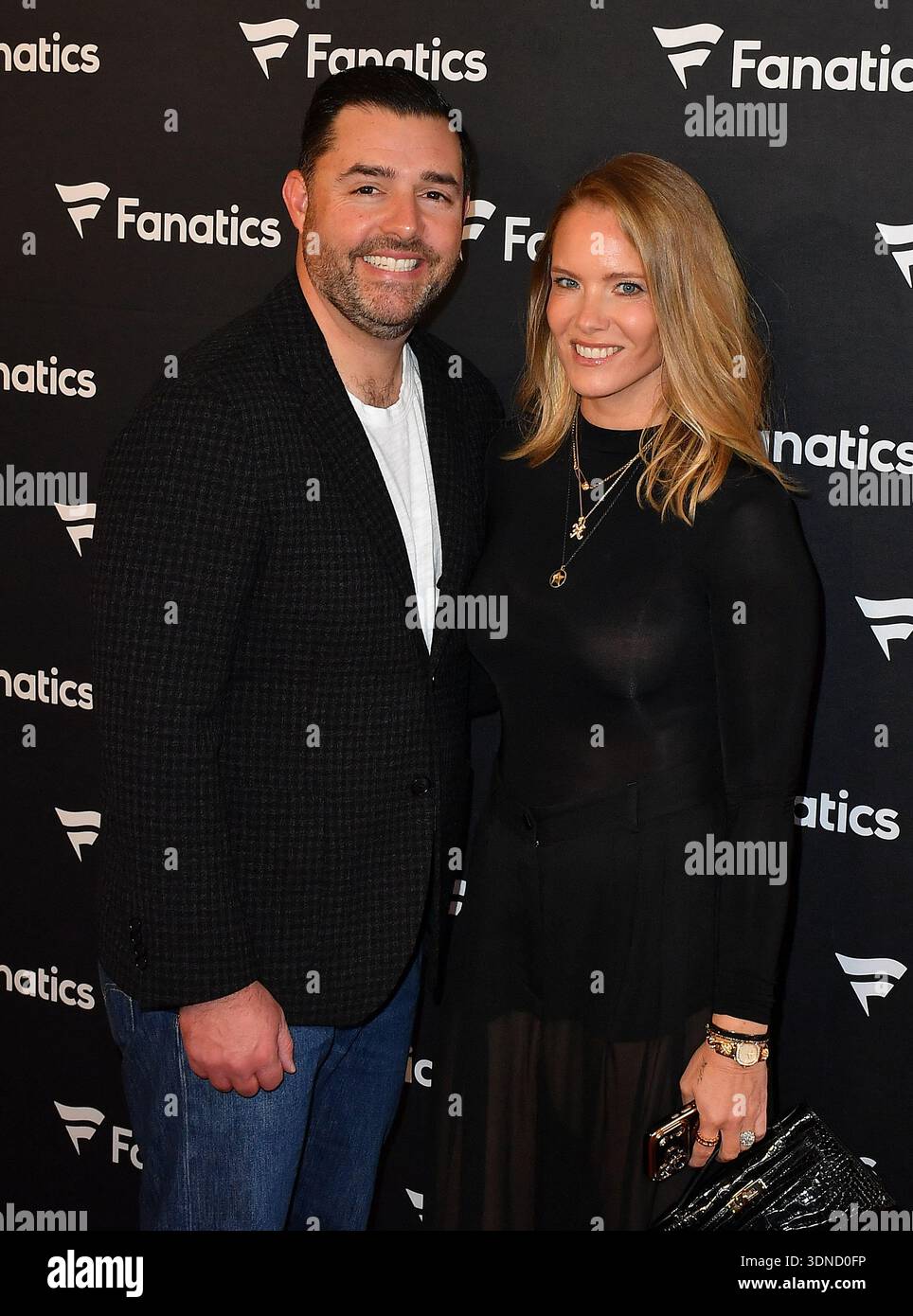 Jed York and Danielle Belluomini York attend the 2026 Fanatics Super ...