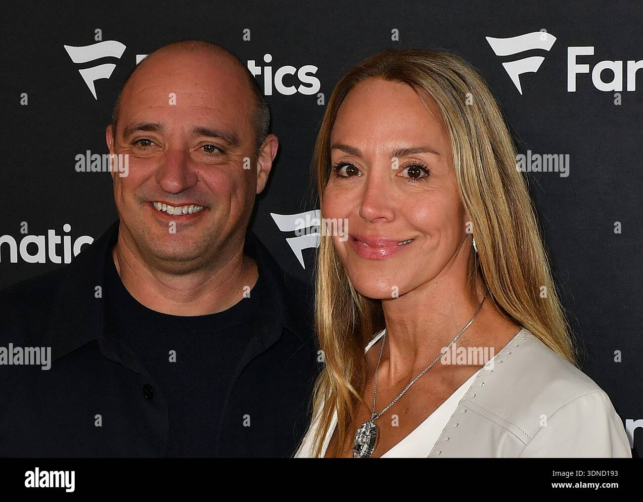 Matt Maddox and a guest attend the 2026 Fanatics Super Bowl Party at ...
