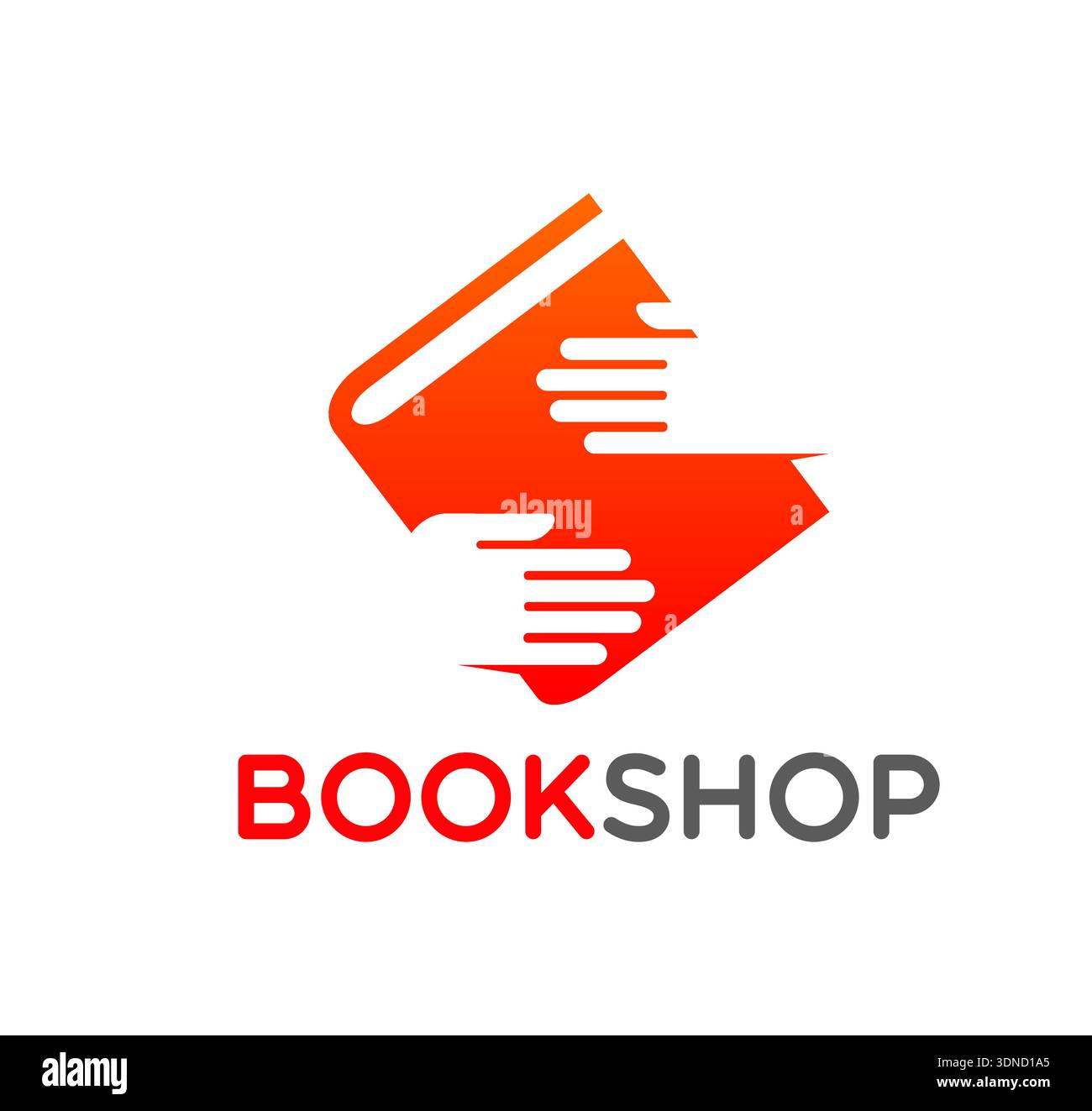 Book shop sign white Stock Vector Images - Alamy