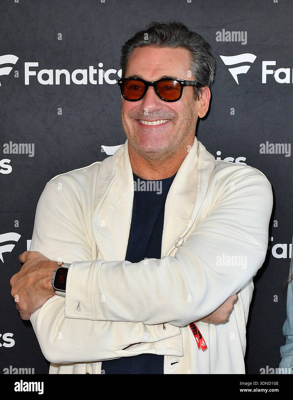 Jon Hamm attends the 2026 Fanatics Super Bowl Party at Pier 48 Stock ...