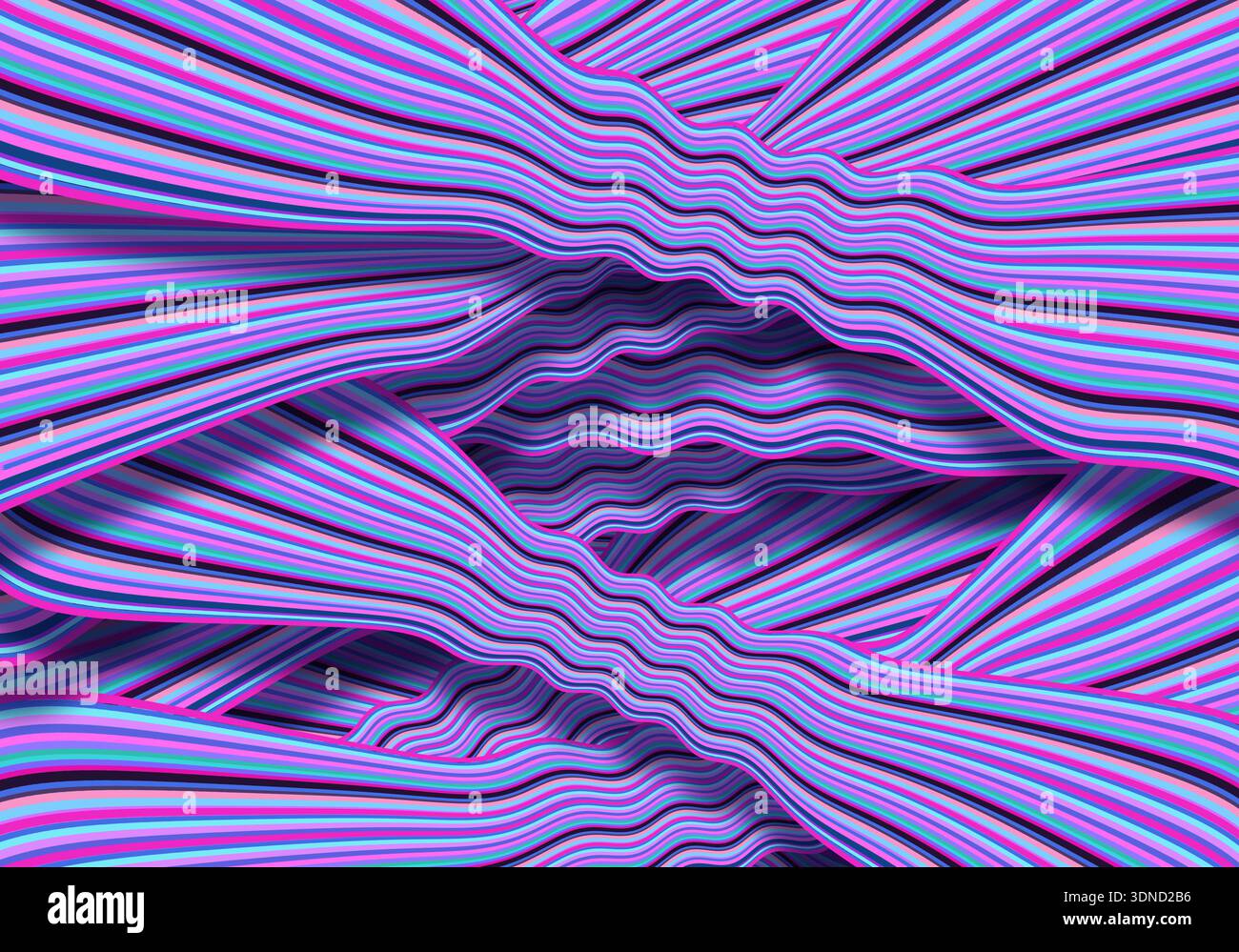 Abstract wavy grid pattern hi-res stock photography and images - Alamy