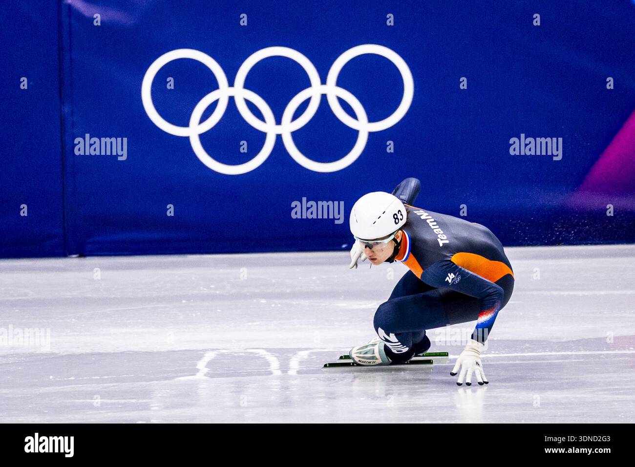 MILAN - Selma Poutsma in action during the women's 500 meters ...