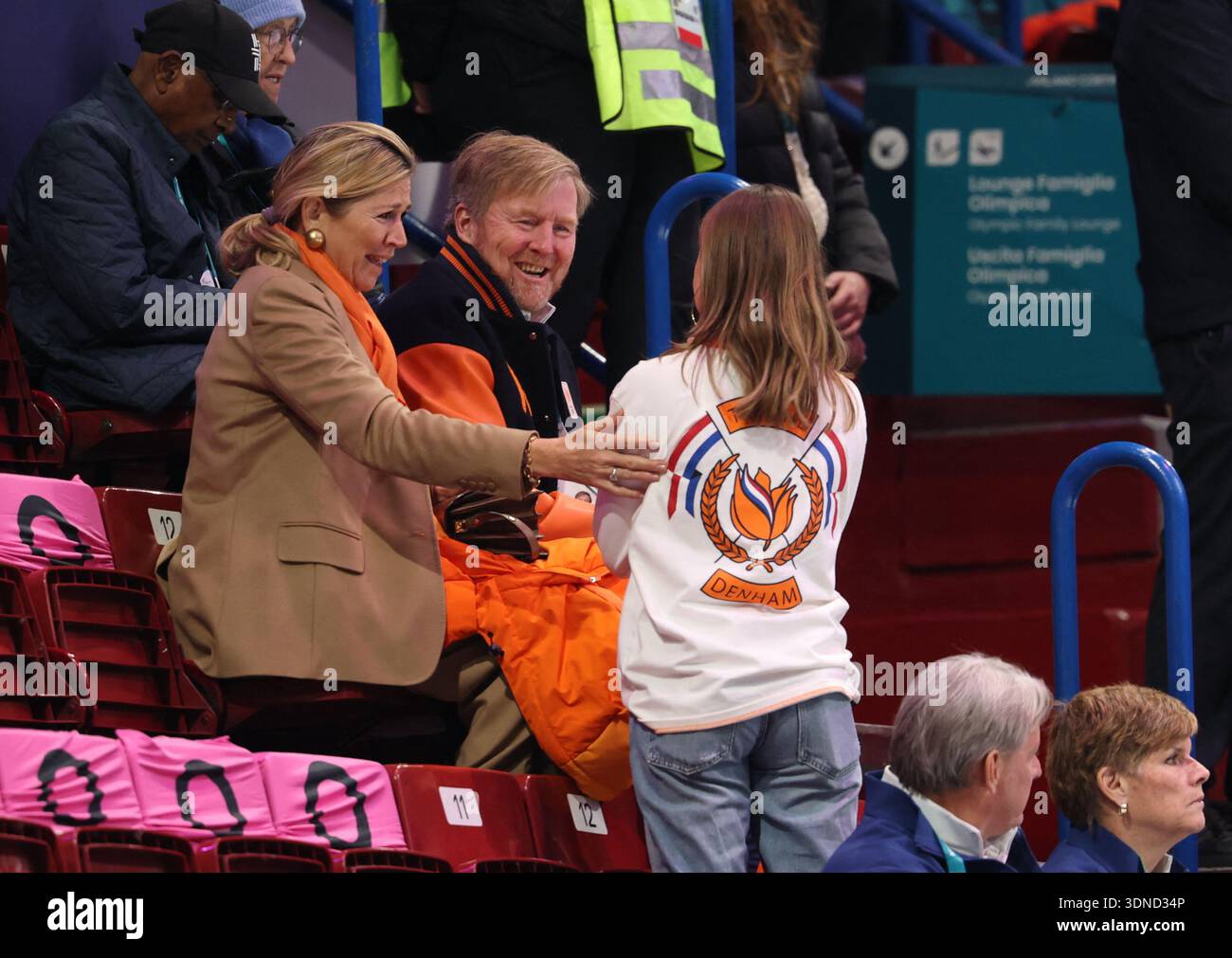 with Countess Eloise of Orange-Nassau at the Short Track Speed Skating ...