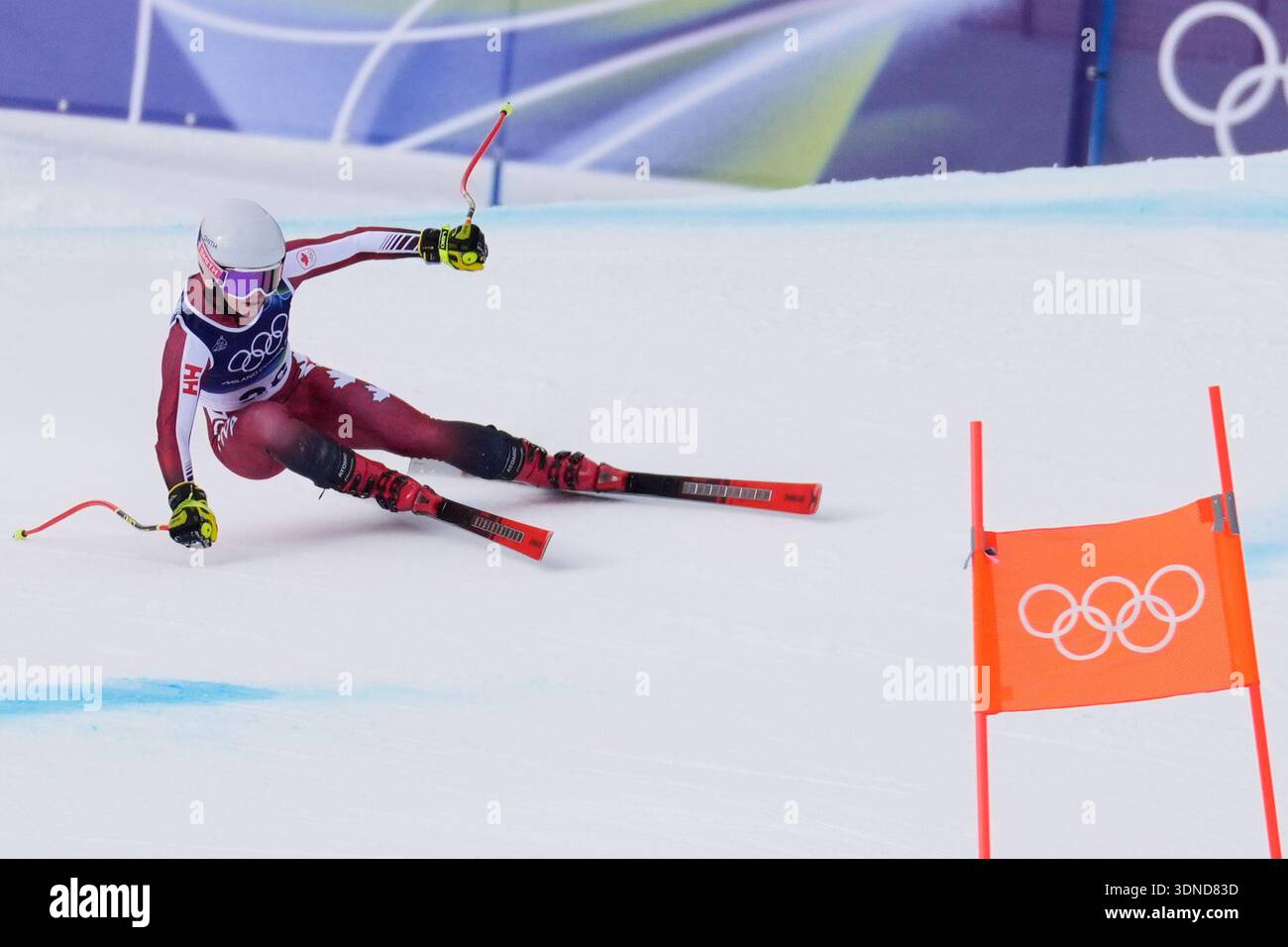 Canada's Cassidy Gray speeds down the course during an alpine ski ...